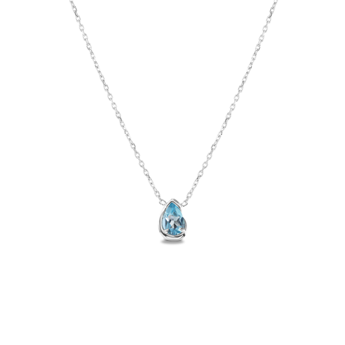 AARYAH | BB Thelma Swiss Blue Topaz Necklace