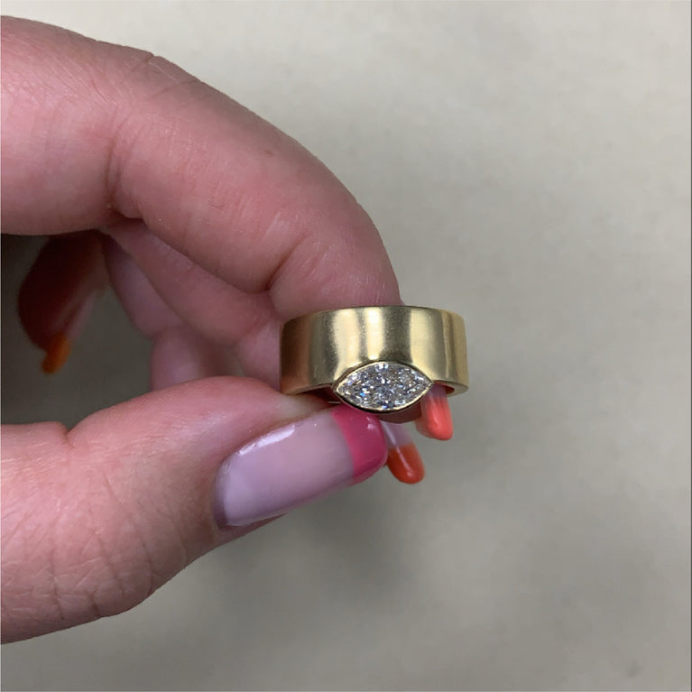 AARYAH | AKHNA Marquise Diamond Ring